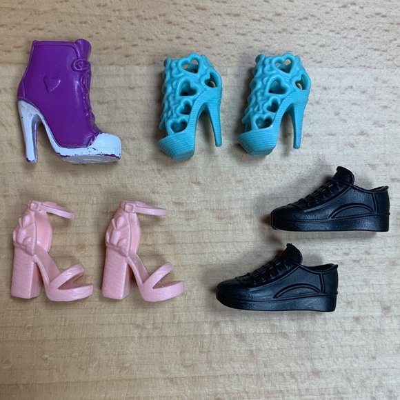 Mattel | Toys | Barbie Fashionistas Doll Shoes Heels Lot Strappy ...